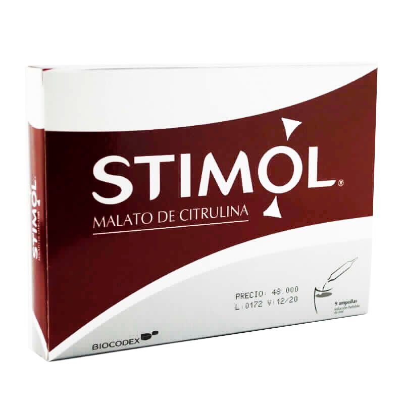 Stimol Malato de citrulina - Contiene 9 ampollas bebibles de 10 mL ...