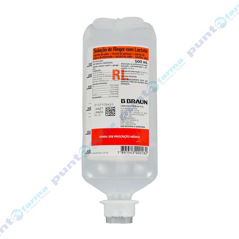 Punto Farma | Suero con Lactato Ecoflac Ringer - 500 mL.
