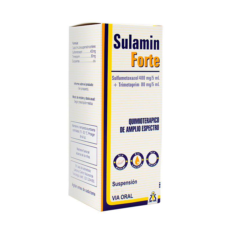 Sulamin Forte Sulfametoxazol 400 mg - 100 mL | Punto Farma