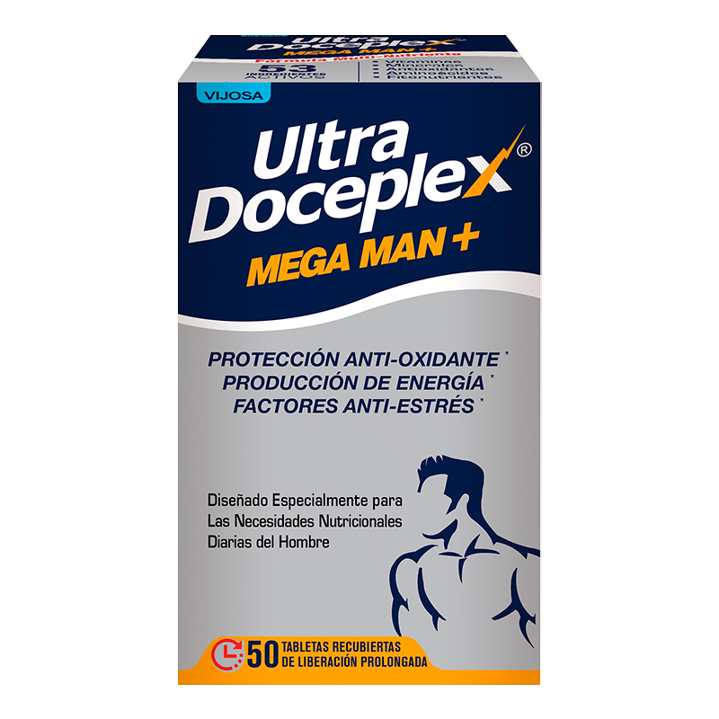 Suplemento Multivitaminico Ultra Doceplex Mega Man Vijosa - Cont. 50 ...
