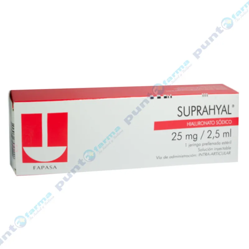 Suprahyal Solución Inyectable - Cont. 1 ampolla de 2,5 mL | Punto Farma
