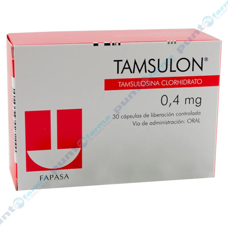 Tamsulon Tamsulosina 0,4 mg - Caja de 30 Cápsulas | Punto Farma