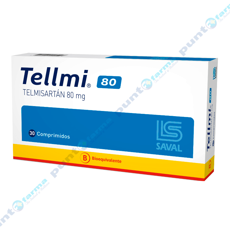 Tellmi 80 Telmisartán 80 mg - Cont. 30 comprimidos | Punto Farma