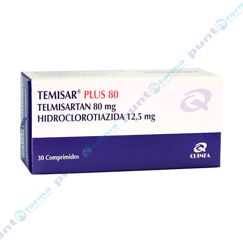 Temisar Plus 80 mg - Caja de 30 comprimidos | Punto Farma