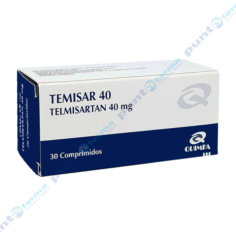 Temisar Telmisartán 40 mg - Caja de 30 comprimidos | Punto Farma