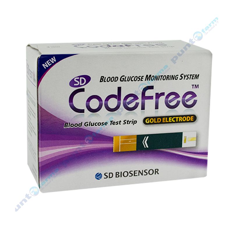 Tira de prueba de Glucosa en la Sangre Codefree- Cont de 50 tiras ...