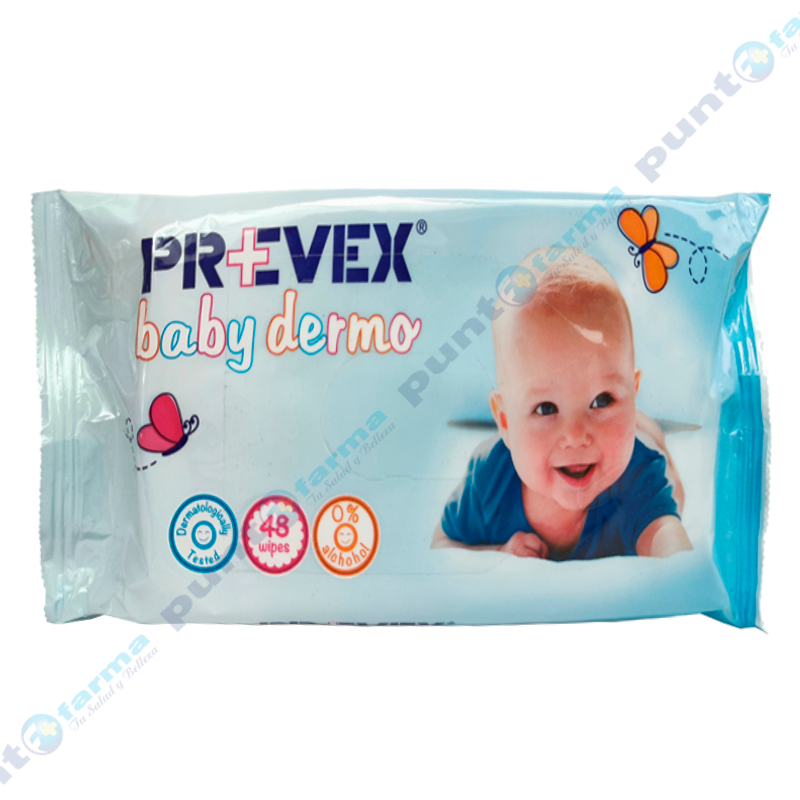 Punto Farma | Toallitas Humedas Baby Dermo Prevex - Cont 48 unidades