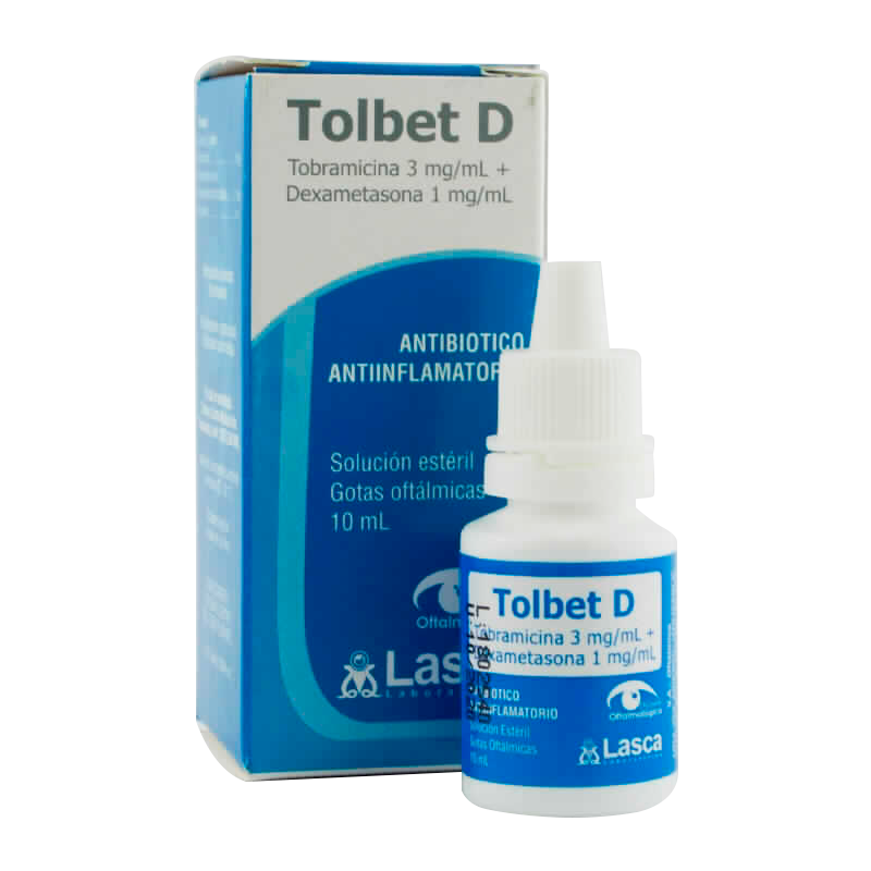 Tolbet D Tobramicina 3mh/mL - Gotas Oftálmicas 10mL | Punto Farma