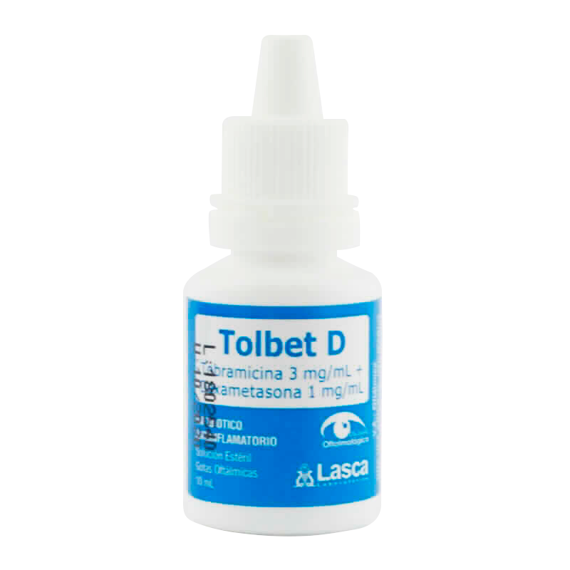 Tolbet D Tobramicina 3mh/mL - Gotas Oftálmicas 10mL | Punto Farma