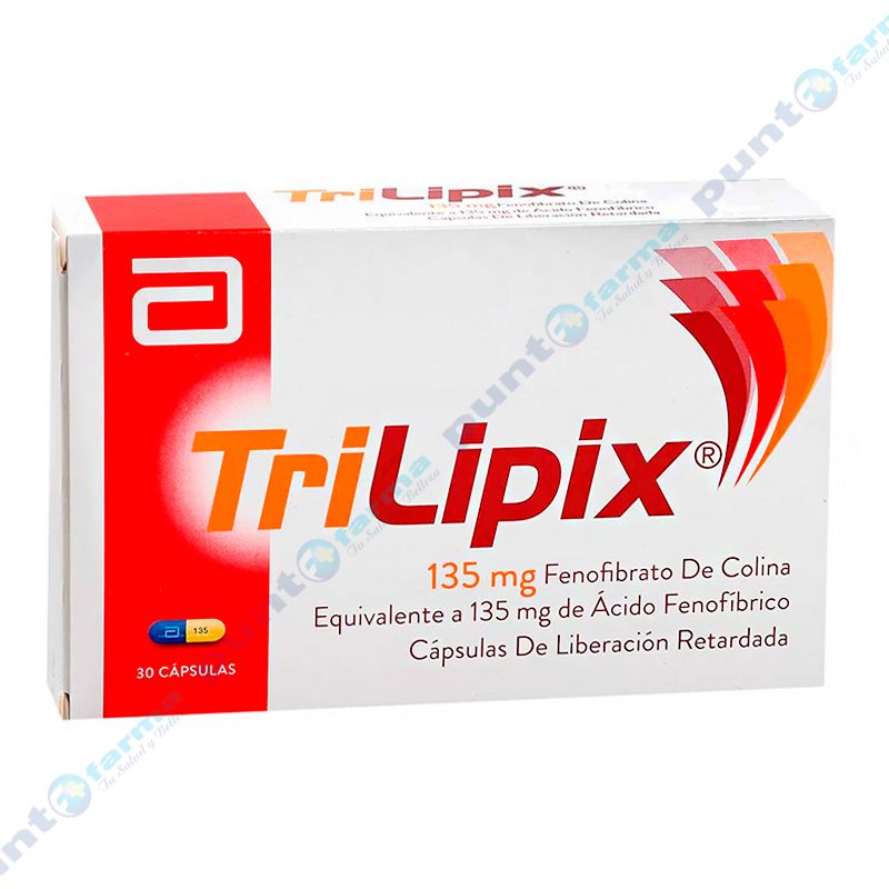 Punto Farma | TriLipix 135 mg - Caja de 30 cápsulas