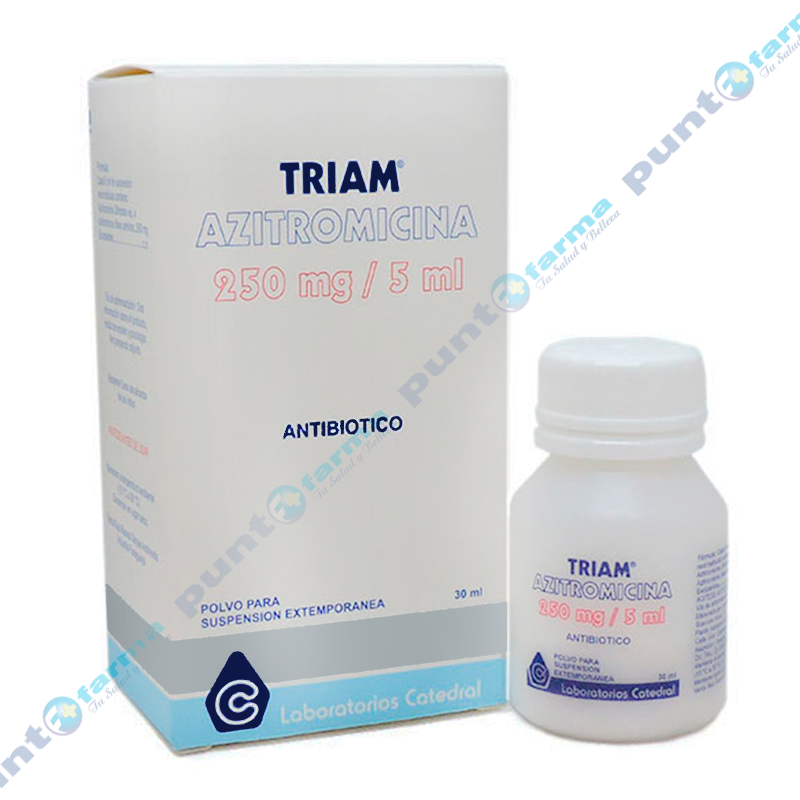 Triam Azitromicina 250 mg/5 mL - Polvo para suspension extemporanea 30 ...
