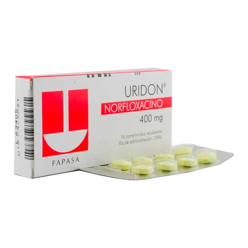 Uridon Norfloxacino 400 mg - Caja de 16 comprimidos | Punto Farma