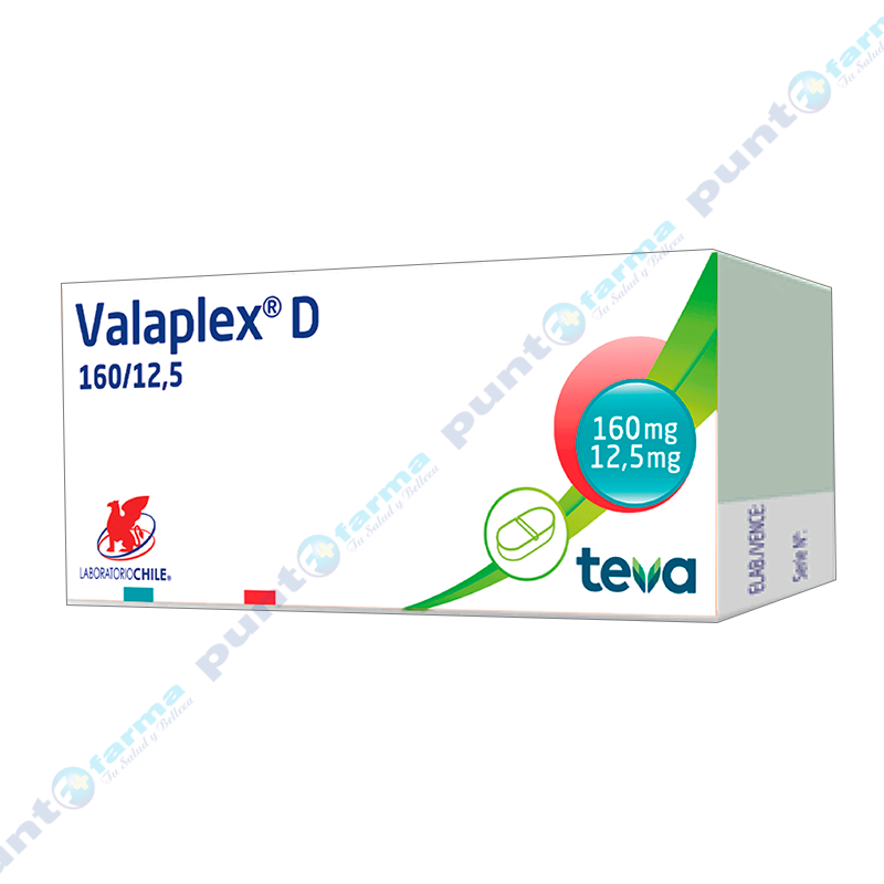 Valaplex D 160/12,5 - Caja de 30 comprimidos | Punto Farma