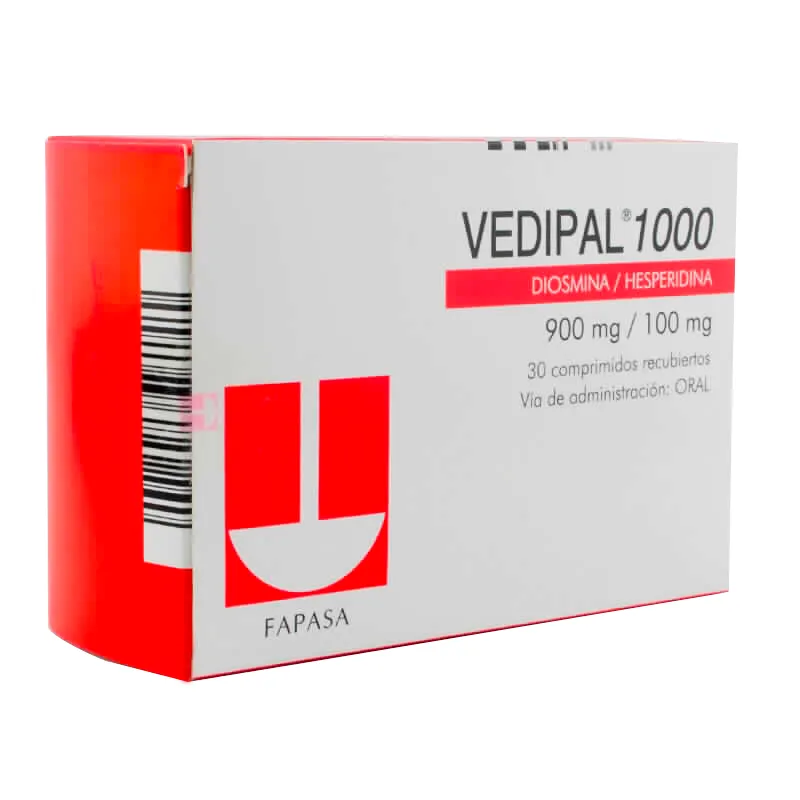 Vedipal 1000 Diosmina Hesperidina 900 Mg 100 Mg Punto Farma