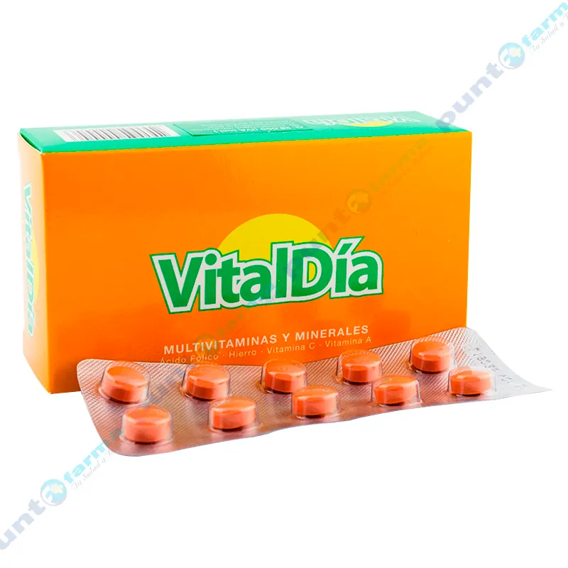 VitalDía - Caja de 30 Comprimidos Recubiertos | Punto Farma