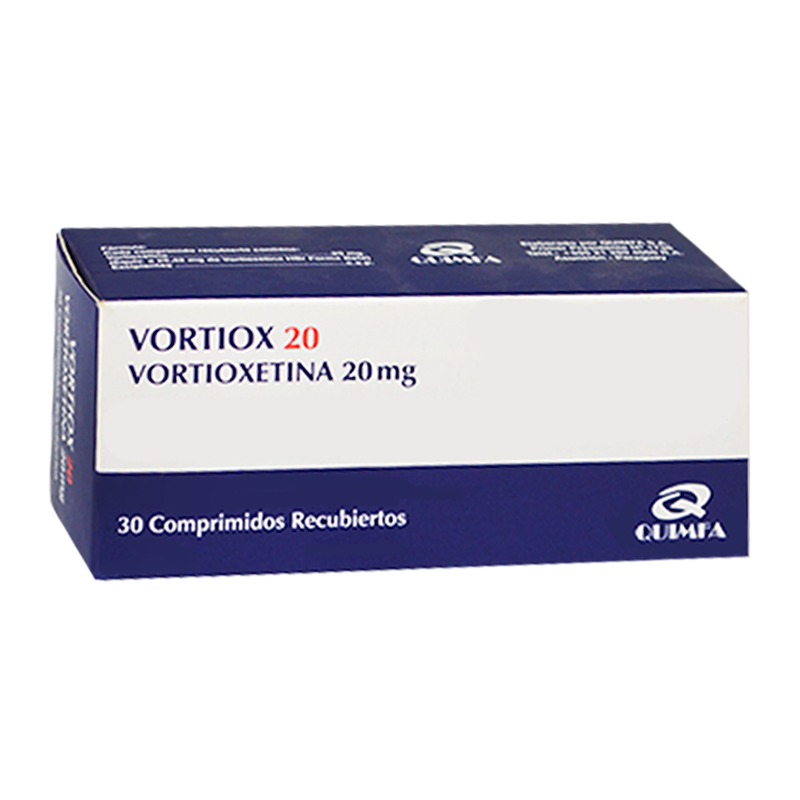 Vortiox Vortioxetina 20 mg - Caja con 30 comprimidos recubiertos ...