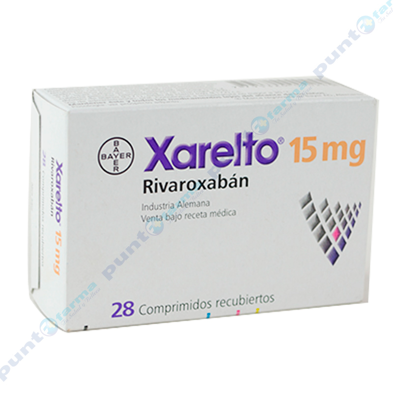 Punto Farma | Xarelto 15 mg Rivaroxabán - Caja de 28 comprimidos ...