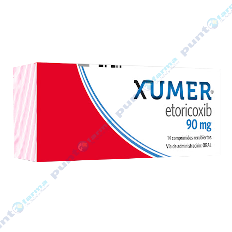 Xumer etoricoxib 90 mg - Caja de 14 comprimidos recubiertos | Punto Farma