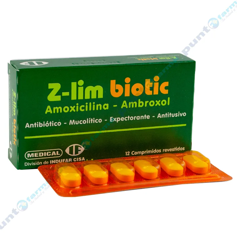 Z-lim Biotic - Caja de 12 comprimidos revestidos | Punto Farma