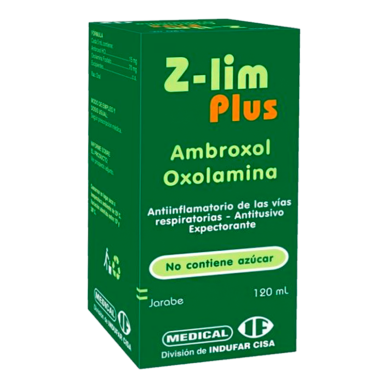 Z-lim Plus Ambroxol Oxolamina - 120 mL. | Punto Farma