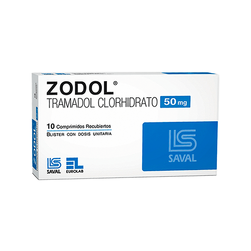 Zodol Tramadol Clorhidrato 50 Mg - Caja de 10 comprimidos | Punto Farma