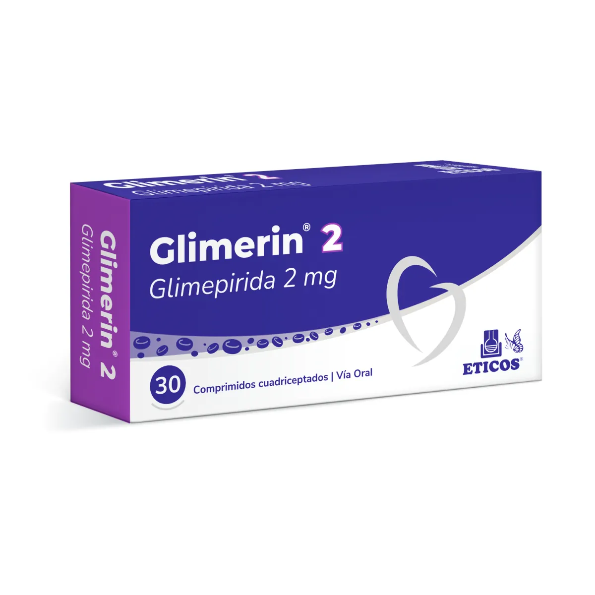 Glimerin Glimepirida 2 mg - Cont. 30 Comprimidos Cuadriceptados | Punto ...